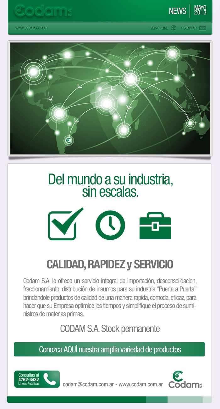 The world to your industry – Codam S.A.